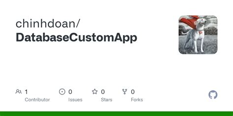 GitHub Chinhdoan DatabaseCustomApp