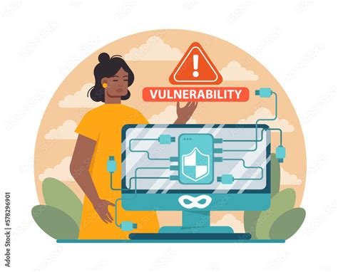 Ethical Hacker Character Conducting A Security Penetration Test White Stock Vector Adobe Stock