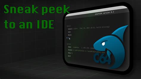 A Sneak Peek Into The Sharkc64 Ide A Foundation For Commodore 64 Programming Youtube
