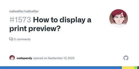 How To Display A Print Preview · Issue 1573 · Nativefiernativefier