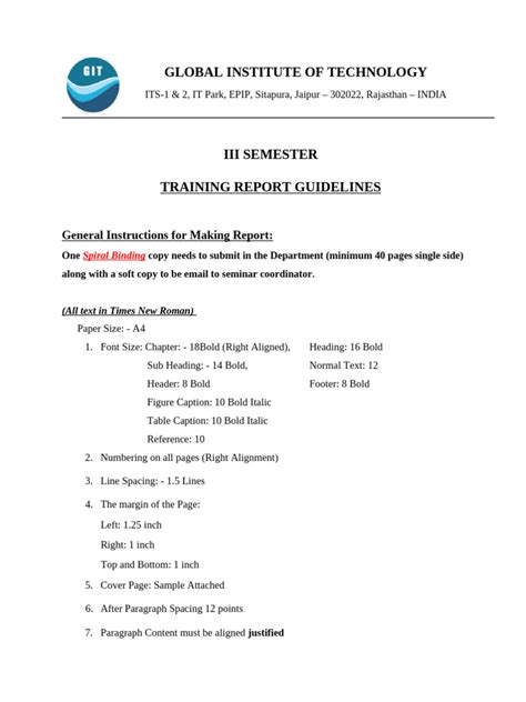 Report Guidelines Pdf