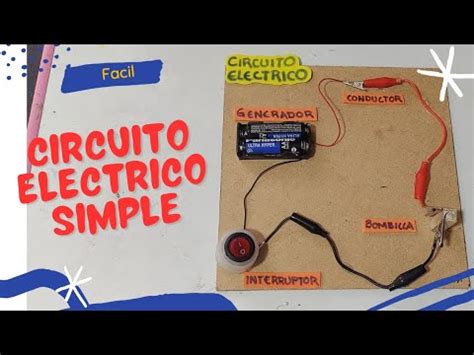 Como Hacer Maqueta De Un Circuito ElÉctrico Simple Muy Fácil Y Rápido Tutorial Youtube