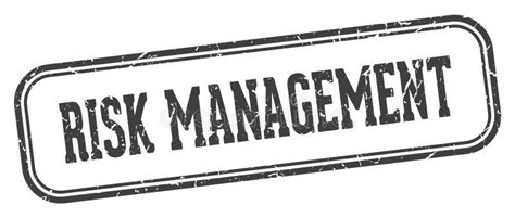 Risk Management Stamp Risk Management Rectangular Stamp On White Background Stock Vector