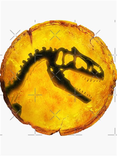 Logo Allosaurus Amber Sticker For Sale By Onipunisher Redbubble