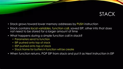 Basic Buffer Overflow Part1 Ppt
