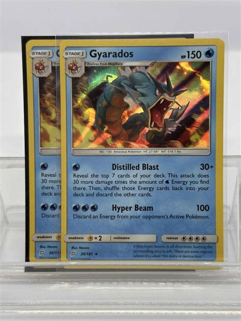 Gyarados Holo 30 Pokemon Team Up Hobbies And Toys Toys And Games On