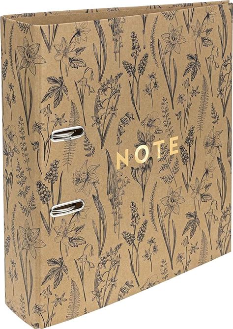 Interdruk Lever Arch File A4 75 Mm Natural Brown Kraft Botanique