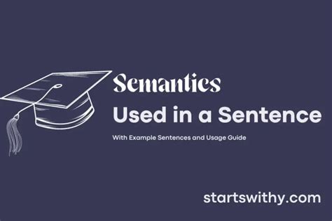 SEMANTICS In A Sentence Examples Ways To Use Semantics