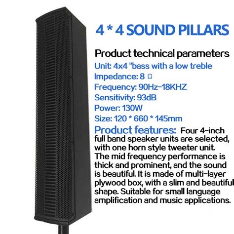 15 Active Subwoofer Stage Performance Linear Array Column Speaker From China Manufacturer