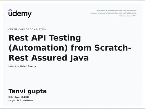 Tanvi Gupta On Linkedin Check Out This Certificate I Got For Rest Api