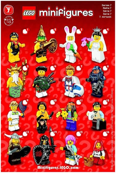 Lego Collectable Minifigure Series Choose Your Checklist Tick Sheet Leaflet Cmf Ebay