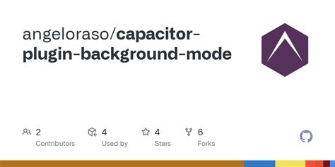 GitHub Angeloraso Capacitor Plugin Background Mode