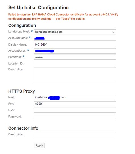 solved failed to sign the sap hana cloud connector certif sap