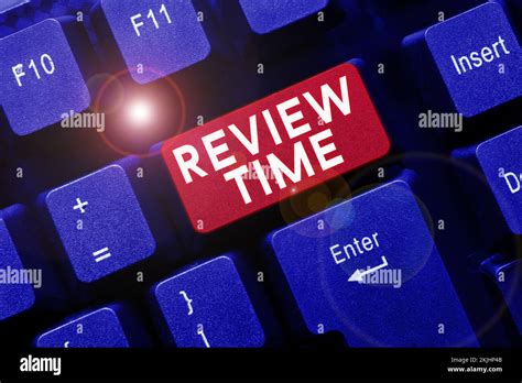 Text Caption Presenting Review Time Word Written On Situation Or System Its Formal Examination