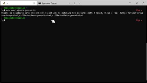 SSH No Matching Key Exchange Method Found CoP PSU IT Blog