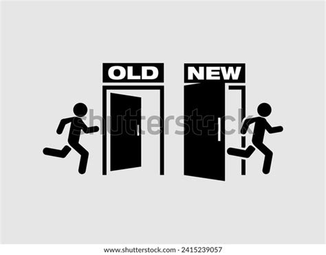 Emergency Exit Sign Set Man Running Stock Vector Royalty Free 2415239057 Shutterstock