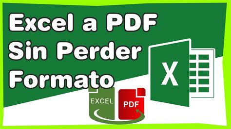 Cómo convertir un archivo de Excel a PDF gratis Recursos Excel