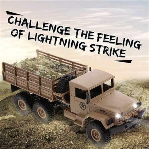 Promo Promo Wpl Rc B16 1 16 2 4g 6wd Rtr Military Truck Crawler Off Road B 16 Cream Diskon