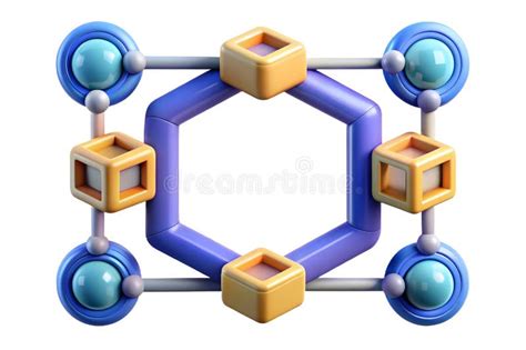 Ai Powered Blockchain Border Frame Concept As A Clean Border Frame Featuring Blockchain Elements