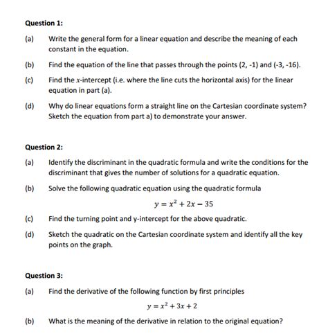 Standard Form Of A Linear Equation Definition