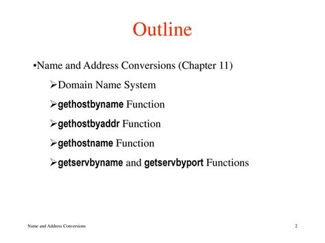 Name And Address Conversions Ppt Download