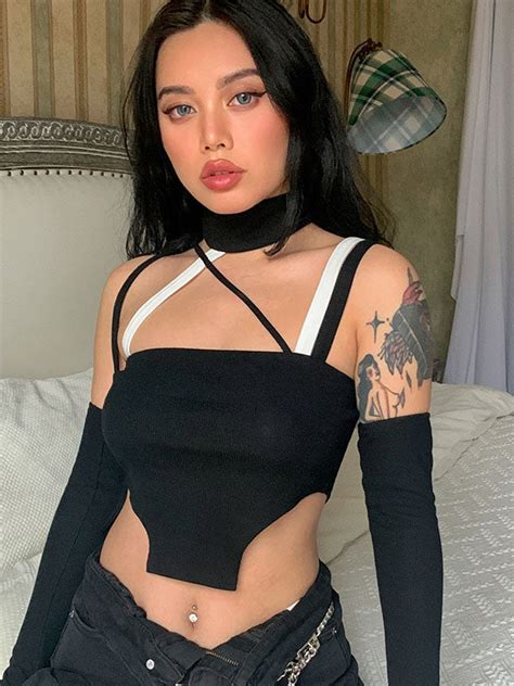 Tie Neck Sexy T Shirt Orro Shop