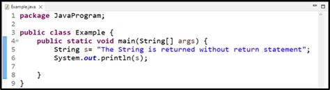 Java String Parameter Return
