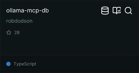 Ollama Mcp Database Assistant Glama