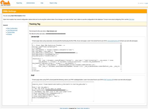 setup open web analytics inmotion hosting