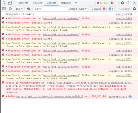 taiga cloud crashing troubleshooting taiga community
