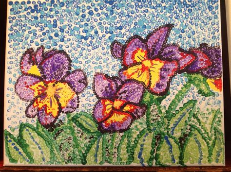 Example Of Pointillism Recreated From Internet Pic Done With Qtips