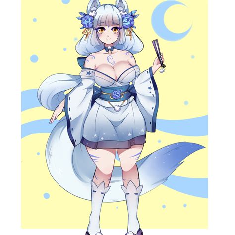 Kitsune Shrine Maiden Ych Commishes