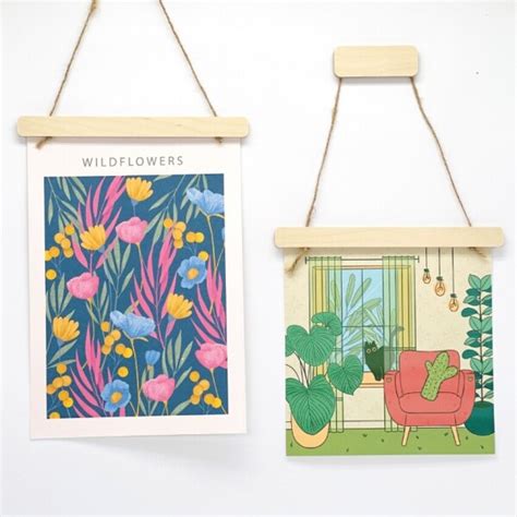 원목 행잉 프레임 우드 족자 포스터 벽걸이 달력 나무액자 기쁨기업