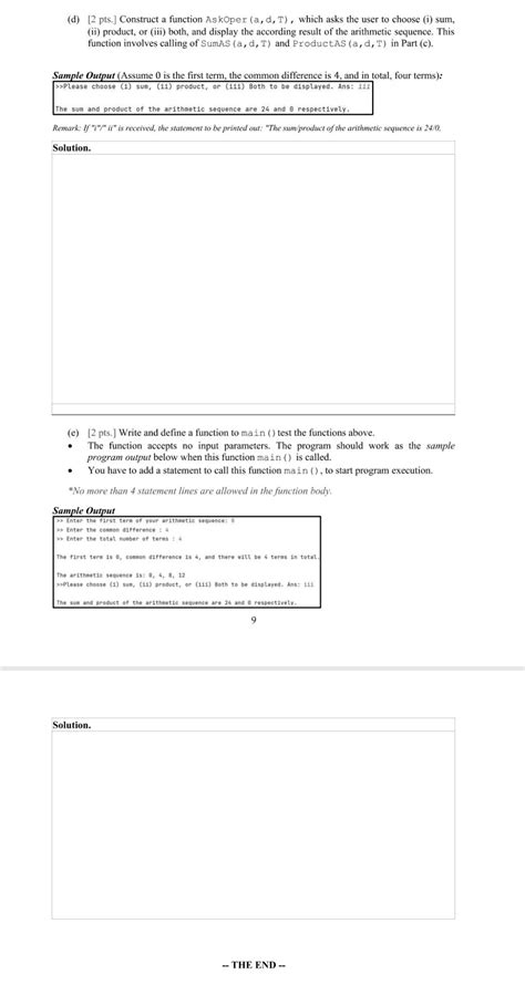solved question 2 15 points given the arithmetic