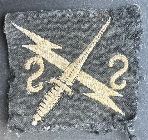 Ww2 German Nazi Scarce Special Forces Badge Landing Great Britain Waffen Ss Commando Tunic Cloth