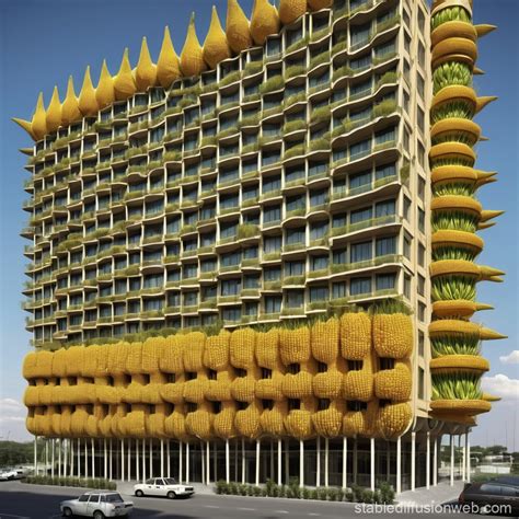 Corn Shaped Hotel Design Prompts Stable Diffusion Online