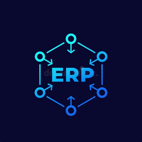 ERP Software Icon Linear Style Vector Stock Vector Illustration Of Line Optimization 183766105