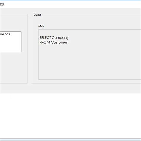 A Sample Output Of Local Nar Sql Download Scientific Diagram
