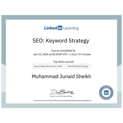 Junaid Sheikh On Linkedin Linkedinlearning Professionaldevelopment Certification