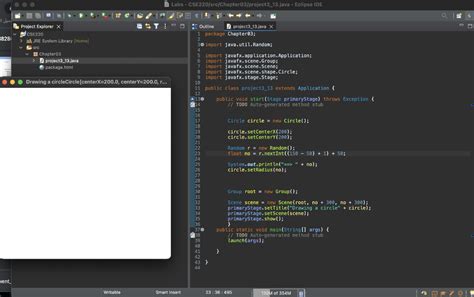 solved this code should print a circle in different places