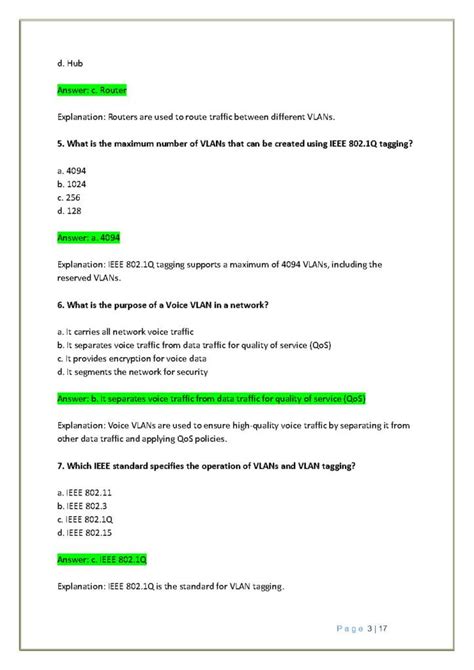 VLAN MCQ And Answers With Explanations Connect Techs