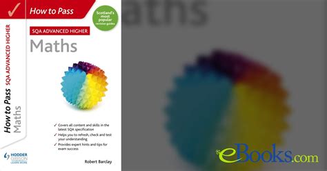 How To Pass Advanced Higher Maths By Robert Barclay Ebook
