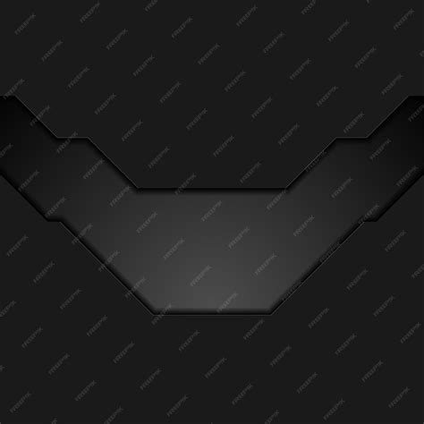 Premium Vector Black Technology Concept Abstract Background