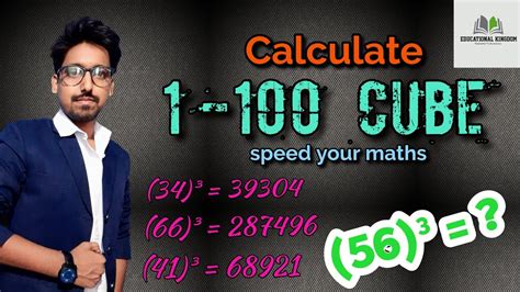 Cube Tricks Find Cube Of Any Two Digit Number Quicklyshort Trickscube Maths Tricks1 100 Cube