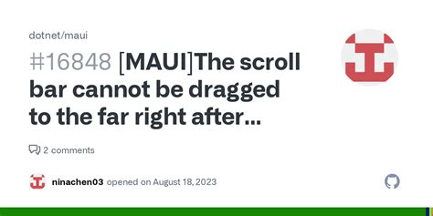 [maui]the scroll bar cannot be dragged to the far right after resizing
