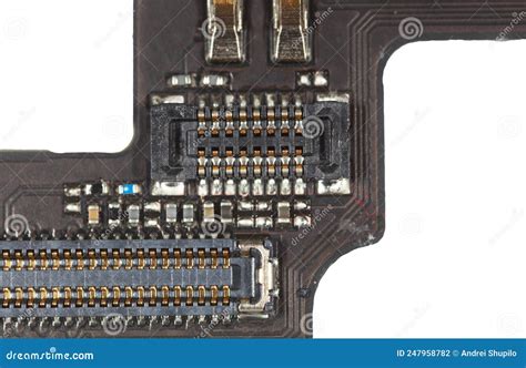 Chip Socket On The Board Stock Photo Image Of Connector 247958782