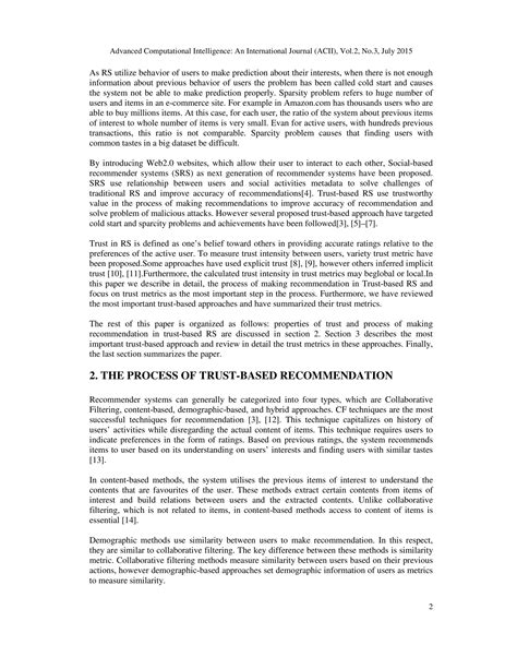 Trust Metrics In Recommender System A Survey Pdf