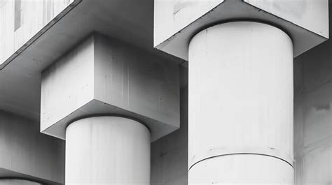 Architecture Details Concrete Facade Bias Columns Geometric Element Abstract Backgro Generative