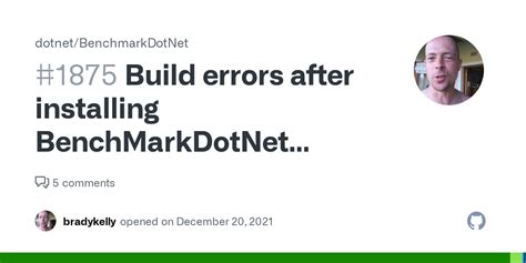 build errors after installing benchmarkdotnet nightly build · issue