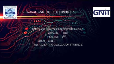 scientific calculator by using c pptx computing technology